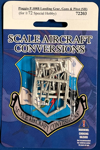 Piaggio P.108B Landing Gear, Guns & Pitot 1:72nd Scale - SAC 72203 ...